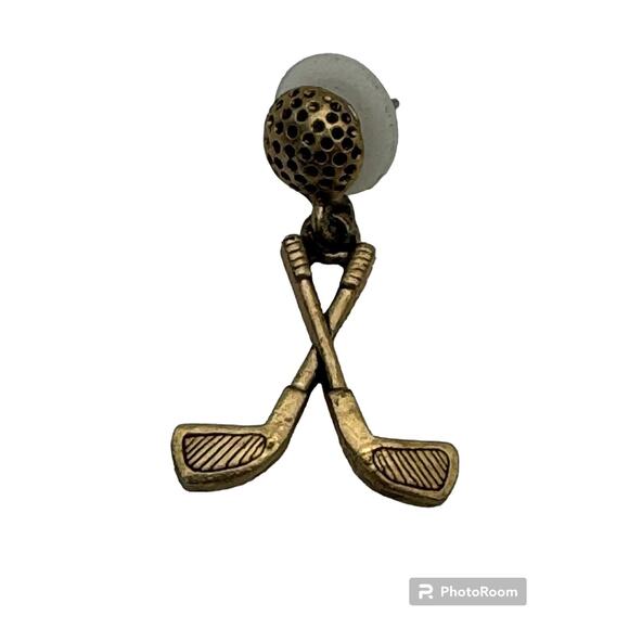Unbranded | Jewelry | Golf Club Lapel Pin Sports Brooch Gold Tone Golf ...